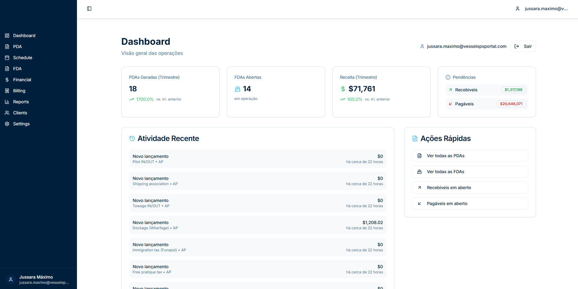 Vessel Ops Portal - Shipping, but smarter